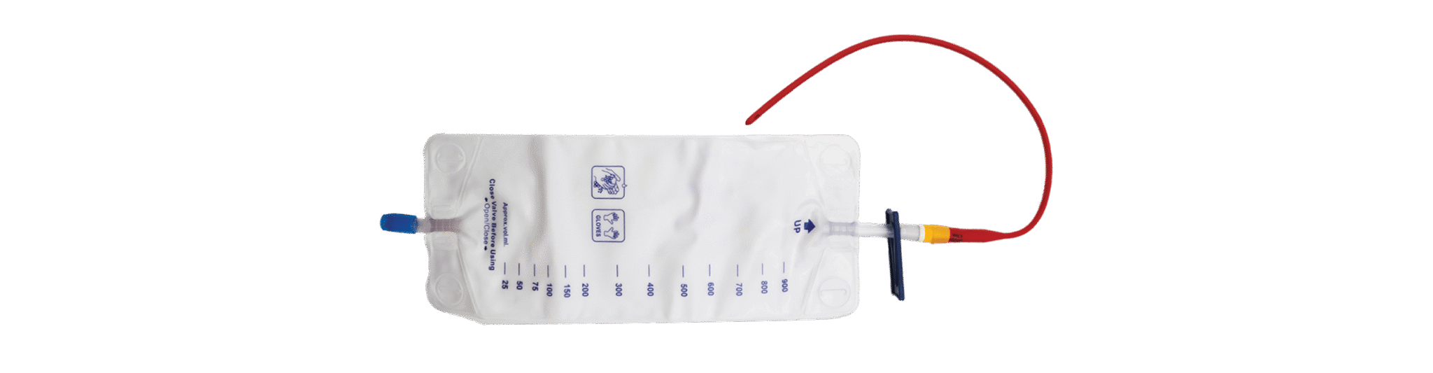 TruCath® Red Rubber Intermittent Catheter with Pre-Connected Drainage ...